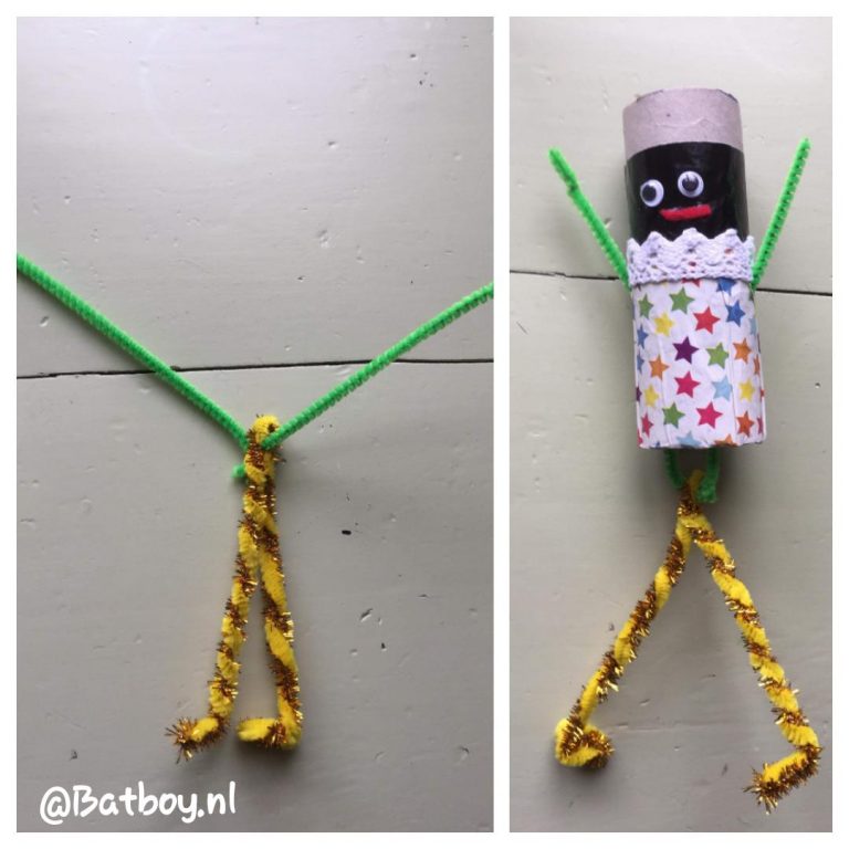 Acrobaat Pietjes maken van lege keukenrollen | Batboy